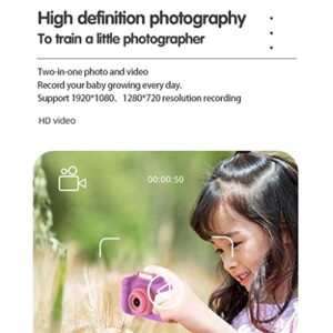 MEENE 4000w Front Rear Dual Lens Digital Camera Mini Video Photo SLR Cameras Cartoon Toys Children Birthday Gifts (Color : Blue)