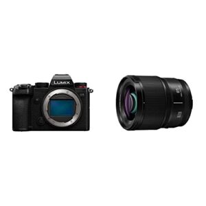 panasonic lumix s5 full frame mirrorless camera (dc-s5body) with lumix s series 85mm f1.8 l mount interchangeable lens (s-s85)