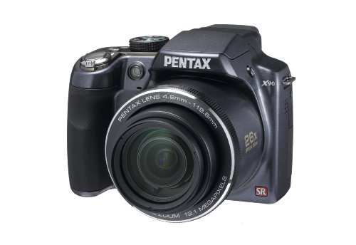 Pentax X90 12.1 MP Digital Camera with 26x Super-Telephoto Triple Shake Stabilized Zoom and 2.7-Inch LCD