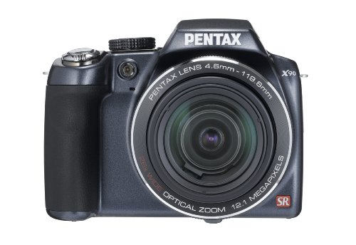 Pentax X90 12.1 MP Digital Camera with 26x Super-Telephoto Triple Shake Stabilized Zoom and 2.7-Inch LCD