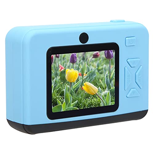 Jeanoko Anti‑Drop Children Camera, Anti‑Drop 20MP HD Camera 2.0in IPS Screen with Large Capacity Battery for Home(Blue)