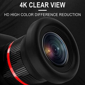 2023 New Upgrade Digital SLR Camera Ultra-high Definition Lens Camera Front and Rear Dual Camera,360 ° Rotary Zoom/4k Clear View/time-Lapse Video Recording/Regular Timing, Best