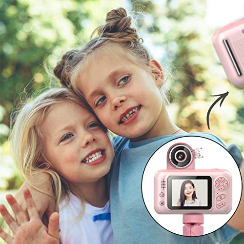 TYTOGE Kids Camera Multifunction Front Back 180 Degree Angles Photo Video MP3 Digital Mini Camera for 3 to 12 Years Old