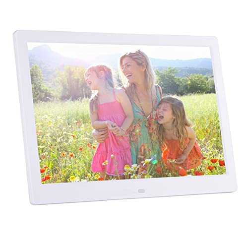 10 Inch Screen LED Backlight HD 1024 * 600 Digital Photo Frame Electronic Album Picture Music Movie Full Function (Color : Black with 32gb, Size : US Plug)