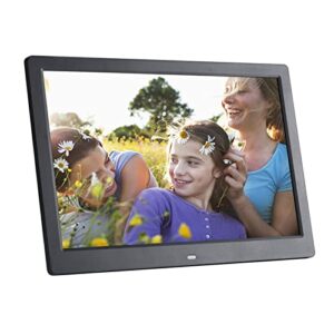 10 Inch Screen LED Backlight HD 1024 * 600 Digital Photo Frame Electronic Album Picture Music Movie Full Function (Color : Black with 32gb, Size : US Plug)