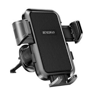 beneswan [ military-grade protection c132 universal air vent phone holder for car, a/c vents cell phone mount with hook clip, for iphone samsung smartphone