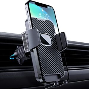 CINDRO Car Phone Holder Mount [Upgraded Hook Clip] Air Vent Phone Holder for Car [Thick Case Friendly] Universal Air Vent Clip Cell Phone Holder Fit for All iPhone Android Smartphones