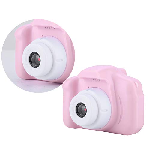 Restokki X2 Mini Portable Kids Camera 2.0 inch IPS Color Screen, Children's Digital Camera HD 1080P Camera Video Camera for Toddler, Christmas Birthday Gift Toy Camera (Pink)