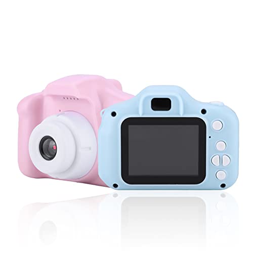 Restokki X2 Mini Portable Kids Camera 2.0 inch IPS Color Screen, Children's Digital Camera HD 1080P Camera Video Camera for Toddler, Christmas Birthday Gift Toy Camera (Pink)