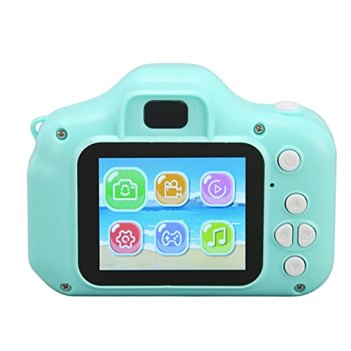 Pssopp Kids Camera, Rounded Design USB Charging Kids Camera Kids Selfie Camera Compact for Child Little Hands a One Click Intelligent Autofocus Camera