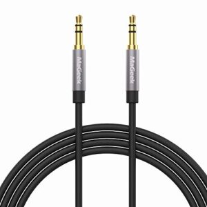 mageek 3.5mm audio aux cord, male to male auxiliary audio cable compatible with beats headphones, iphone, ipod, ipad, car audio, or any audio device with 3.5mm aux port (black) (1-pack_10ft)