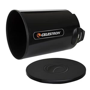 celestron – aluminum telescope dew shield with cover cap – fits 8” schmidt cassegrain, edgehd, and rasa telescopes