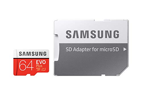 Samsung EVO Plus 64GB microSDXC UHS-I U3 100MB/s Full HD & 4K UHD Memory Card with Adapter (MB-MC64HA)