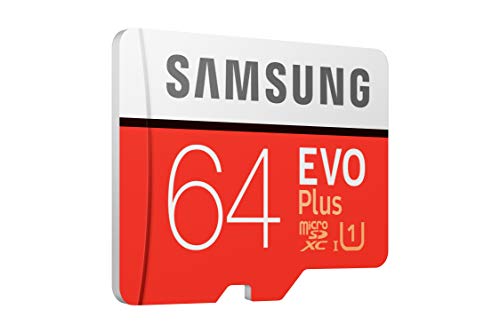 Samsung EVO Plus 64GB microSDXC UHS-I U3 100MB/s Full HD & 4K UHD Memory Card with Adapter (MB-MC64HA)