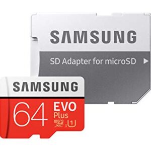 Samsung EVO Plus 64GB microSDXC UHS-I U3 100MB/s Full HD & 4K UHD Memory Card with Adapter (MB-MC64HA)