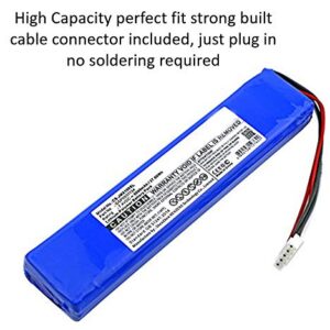 High Capacity Replacement Battery + Tool + Guide (Link) for JBL Xtreme Extreme Portable Bluetooth Speaker 5000mAh Li-Polymer JBL GSP0931134 Repair Power