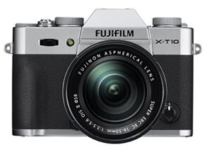 fujifilm x-t10 silver mirrorless digital camera kit with xc16-50mm f3.5-5.6 ois ii lens