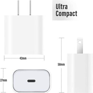 iPhone 14 Charger Block,20W USB C Power Delivery Charger, iPhone 13 Charger iPhone Fast Charger Wall Type C Charger Adapter Compatible iPhone 14/14 Plus/14 Pro/14 Pro Max/13 Pro Max/SE,iPad Mini/Pro