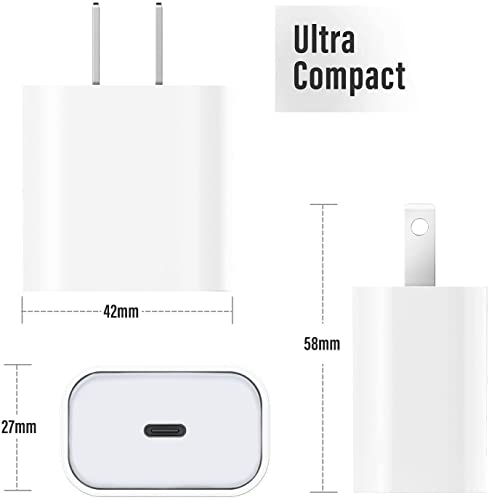 iPhone 14 Charger Block,20W USB C Power Delivery Charger, iPhone 13 Charger iPhone Fast Charger Wall Type C Charger Adapter Compatible iPhone 14/14 Plus/14 Pro/14 Pro Max/13 Pro Max/SE,iPad Mini/Pro