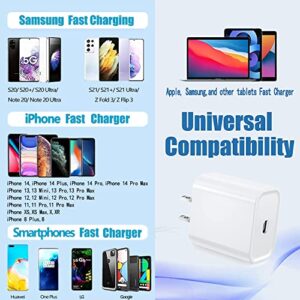 iPhone 14 Charger Block,20W USB C Power Delivery Charger, iPhone 13 Charger iPhone Fast Charger Wall Type C Charger Adapter Compatible iPhone 14/14 Plus/14 Pro/14 Pro Max/13 Pro Max/SE,iPad Mini/Pro