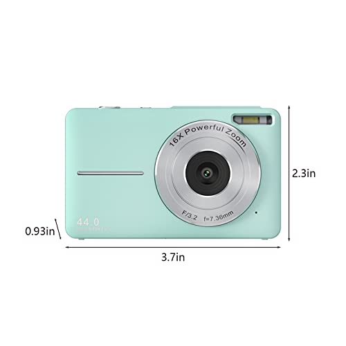 TOPUUTP HD 1080P Digital Camera 44 Million Photos 16x Digital Zoom Camera Anti-Shake Proof Home Camera Compact Point and Shoot Camera Portable Small Camera for Teens Boys Girls