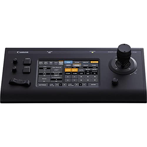 Canon RC-IP100 Remote Camera Control for Pro Productions: 7” Touch Screen, Control & Zoom Lever, 4 Customizable Buttons, Control Up to 100 Canon Cameras (99 LAN (IP)+1 Serial) for CR-N500/CR-N300 PTZ