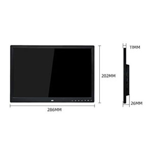 Cusstally 12 Inch Digital Multi-Function HD 1280X800 with Press Button Electronic Photo Album US Plug