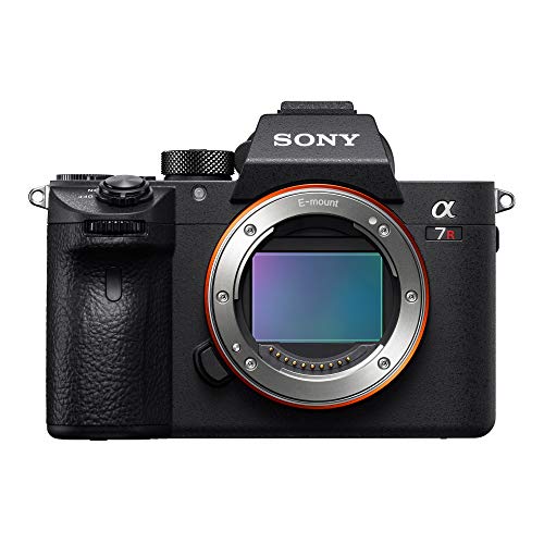 Sony Alpha a7R III A Full-Frame Mirrorless Camera Bundle with FE 50mm f/1.8 Lens Full-Frame E-Mount Lens, Rechargeable Battery (2-Pack) and Charger, SD Card, Camera Bag and Photo Software (6 Items)