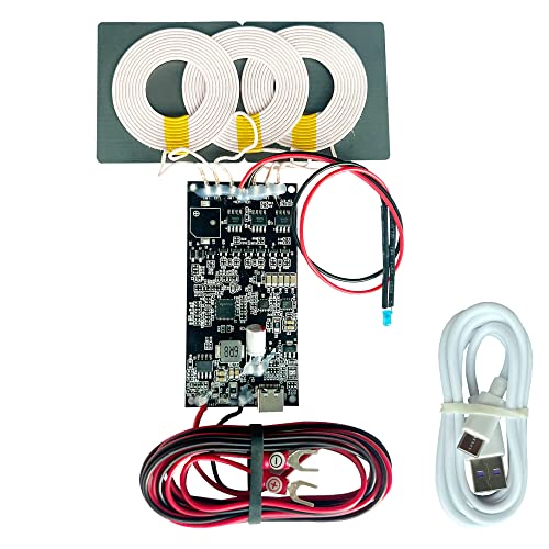 UUMAO Wireless Charger 3 coils, qi 15W high Power Wireless Charging Circuit Board 12-24V Input. Suitable for Wireless Charging DIY for Cars, Trucks and RVs.