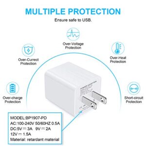 Pixel 7 Fast Charger for Google Pixel 7 7 Pro 6a 6 Pro 6 5 4 3 2 Pixel 4XL 3XL 2XL XL 4A 3A, 18W PD Wall Power Adapter 6ft Type C Fast Charging Cable for Samsung Galsxy A13 5G A53 A12 A03s S22 S21 S20