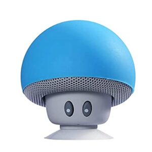 Tevokni Mini Bluetooth Speaker Waterproof Mushroom Wireless Music HiFi Stereo Subwoofer Hands,Blue