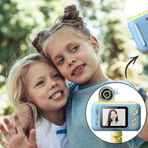 sikiwind Kids Camera for Boys and Girls, Digital Camera for Kids Toy Gift, Toddler Camera Birthday Gift for Age 3 4 5 6 7 8 9 10 with 32GB SD Card, Video Recorder 1080P IPS 2.4 Inch