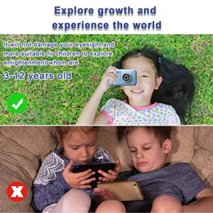 sikiwind Kids Camera for Boys and Girls, Digital Camera for Kids Toy Gift, Toddler Camera Birthday Gift for Age 3 4 5 6 7 8 9 10 with 32GB SD Card, Video Recorder 1080P IPS 2.4 Inch