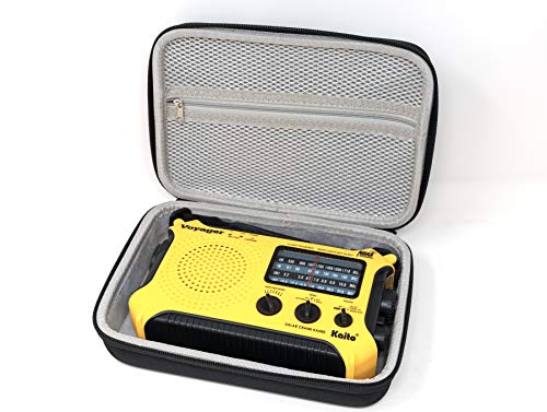 Kaito RC500 EVA Hard Shell Storage Case with Double-Zipper and Carrying Handle for The Voyager KA500 Radio