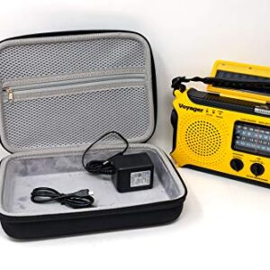 Kaito RC500 EVA Hard Shell Storage Case with Double-Zipper and Carrying Handle for The Voyager KA500 Radio