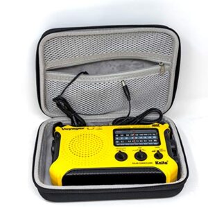 Kaito RC500 EVA Hard Shell Storage Case with Double-Zipper and Carrying Handle for The Voyager KA500 Radio