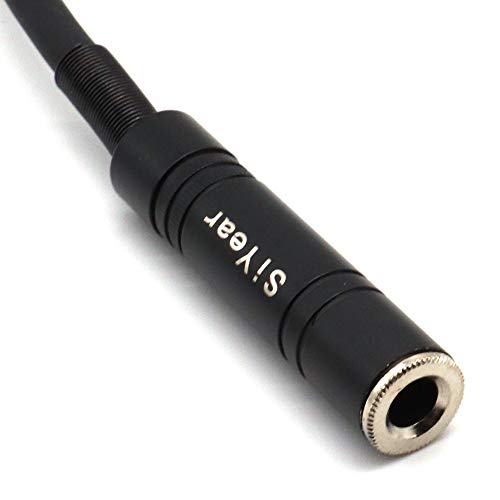 SiYear 1/4" Stereo to Dual 1/4" Mono Insert Cable, 6.35mm (Quarter inch Female TRS to Dual 1/4 Inch Male Y Splitter Breakout Cable Patch Cord (50CM)