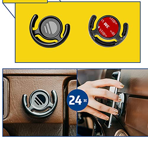 3M Sticky Adhesive Replacement for Magnetic Dashboard Pop Out-Stand Mount Base Circle Double Sided Tape 2 Pack Rectangle VHB Sticker Pads for Dash Magnet Phone Mounts Sockets (Red)