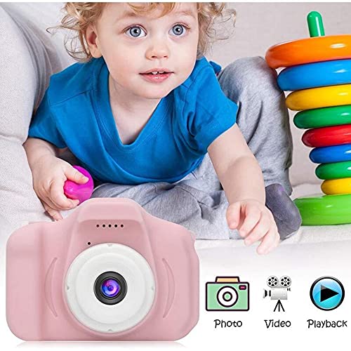 Mini Digital Kids Camera with 2 Inch Screen in 3 Colors (Pink)