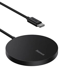 baseus wireless charger for magsafe, 15w mini lightweight magnetic wireless charger with n52 strong magnets & aerogel, upgraded temperature control compatible with iphone 12/13/14 series