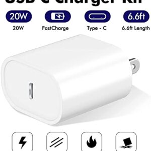 iPhone 14 13 12 11 Super Fast Charger [Apple MFi Certified ] 20W PD USB-C Wall Charger 6FT Cable Compatible with iPhone 14/14 Pro/14 Pro Max/14 Plus/13/13Pro/12/12 Pro/11/11Pro