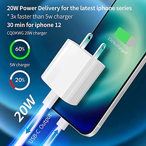 iPhone 14 13 12 11 Super Fast Charger [Apple MFi Certified ] 20W PD USB-C Wall Charger 6FT Cable Compatible with iPhone 14/14 Pro/14 Pro Max/14 Plus/13/13Pro/12/12 Pro/11/11Pro