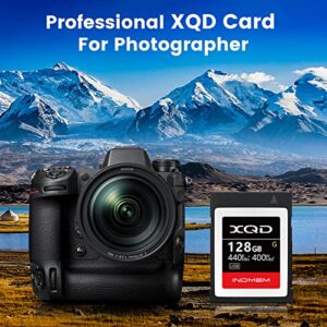 XQD 128GB Memory Card, 5X Tough MLC XQD Flash Memory Card High Speed G Series| Max Read 440MB/s, Max Write 400MB/s