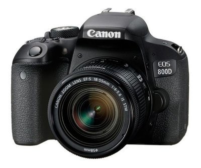 Canon EOS 800D DSLR Camera with 18-55mm Lens (1894C002AA), EOS Bag, Sandisk Ultra 64GB Card, Clean and Care Kit (Renewed)