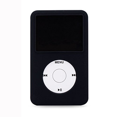 Silicone Skin Case for iPod Classic 3 80g 120g 3th Generation 160g Flexible Rubber MP3 Player Cover Cases (Black)