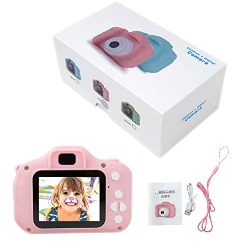 JRSHOME Kids Digital Camera One-touch Photos by Autofocus Simple Key Operation, Includes a 32G Micro SD Card Multi-language Settings with Understandable Instructions