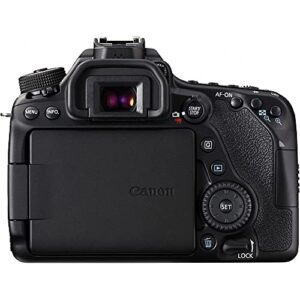 Canon EOS 80D DSLR Camera (Body Only) (1263C004), 64GB Card, Case, Corel Photo Software, LPE6 Battery, Card Reader, Flex Tripod, HDMI Cable, Hand Strap + More (Renewed)