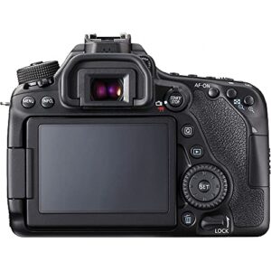 Canon EOS 80D DSLR Camera (Body Only) (1263C004), 64GB Card, Case, Corel Photo Software, LPE6 Battery, Card Reader, Flex Tripod, HDMI Cable, Hand Strap + More (Renewed)