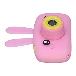 Jeanoko Kids Camera, Children Photo Camera Protective Case Portable GC0308 Sensor MP3 Function for Fun(Pink)