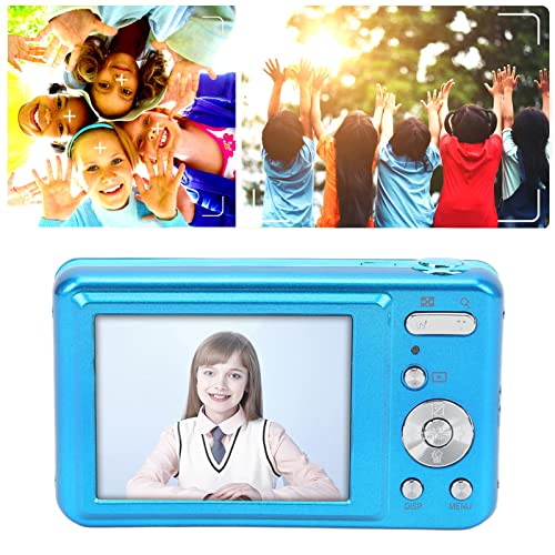 Vbestlife Digital Camera for Beginner, 48MP HD 8X Optical Zoom Mini Camera, 2.7in Color Display Portable Rechargeable Electronic Camera for Students, Teens, Elder(Blue)